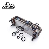 China Hino J08E J08ET Engine Oil Cooler Core 157121960 for Kobelco Excavator SK330-8 SK350-8 for sale