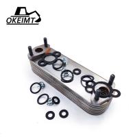 China Hino J08E J08ET Engine Oil Cooler Core 157121960 for Kobelco Excavator SK330-8 SK350-8 for sale