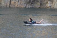 China Unisex Water Sports Gear BluePenguin 110cc Powered Surfboard with Customized Logo for sale