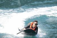 China Electric Hydrofoil Jet Board High Speed Surfboard with Power Fins and Customized Logo for sale
