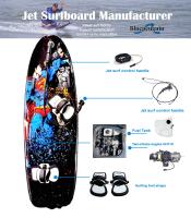 China Max Speed 60km/h Carbon Fibre Motorized Petrol Gas Powered Surfboard for Jet Boarding for sale