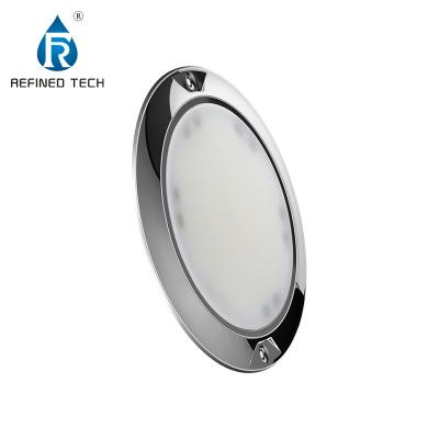 China Ultra Thin 316L Stainless Steel Wall Mounted Pool Light IP68 and AC/DC 12V/24V for sale