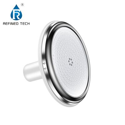 China Recessed LED Pool Light 12V Resin Filled RGB Color Changing for Fiberglass Pool for sale