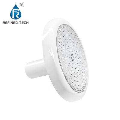 China Plastic 220MM 12V Fiberglass Pool Light Underwater Resin Filled for sale