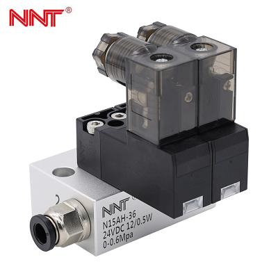 China NNT N15 Series Direct Acting Solenoid Valve with -80 kPa Max. Pressure, ±1% F.S. Linearity, and 20 ms Response Time for Precision Control for sale