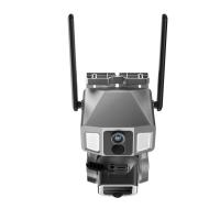 China Triple Lens Linkage 4G Solar Camera 10X Zoom Solar Power IP Camera for sale