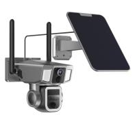 China 10X WIFI Solar Camera 360 Degree Alarm Solar Surveillance Camera Wireless for sale