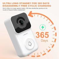 China IP65 Wifi Doorbell Camera With Chime 2 Way Audio Front Door Security Camera for sale