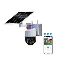 China 2MP Exterior Solar Security Cameras IP66 Waterproof Solar Powered PTZ Camera for sale