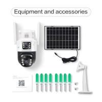 China FCC  360° Angle Solar Powered Motion Camera Low Power WIFI Solar Camera Rainproof for sale