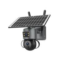 China OEM HD 6MP Wifi Solar Smart Camera Dual Lens Solar Battery Powered Camera for sale