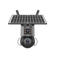 China 6MP PTZ PIR Alarm Outdoor Low Power Solar 4G Camera 12000mAh Battery for sale