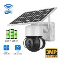 China HD PTZ Cellular Solar Camera 3MP PIR Human Detection WIFI 4G Optional for sale