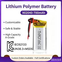 China 802540 800mAh 3.7V Grade A Lithium Polymer Battery LiPo Pouch Cell with PCB Custom OEM Rechargeable Battery for sale