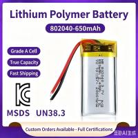 China 802540 800mAh 3.7V Grade A Lithium Polymer Battery LiPo Pouch Cell with PCB Custom OEM Rechargeable Battery for sale
