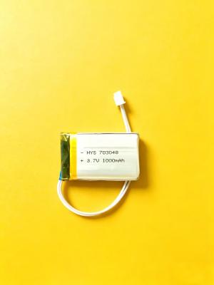 China 703048 3.7V 1000mAh Rechargeable Lithium Polymer Battery LiPo Pouch Cell with PCM for sale