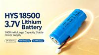 China HYS 18500 3.7V 1400mAh Lithium‑ion Battery Pack | B2B Product Introduction. for sale