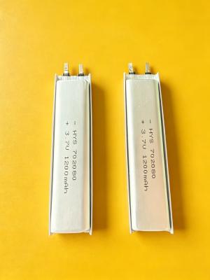 China 3.7V 1200mAh Rechargeable Lithium Polymer Battery Custom LiPo Pouch Cell for Desk Lamp Toys for sale