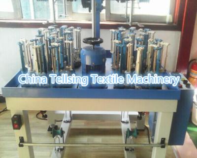 China tellsing 2 heads 24 spindle elastic braiding rope machine for cowboy,shoe,leather,garments for sale
