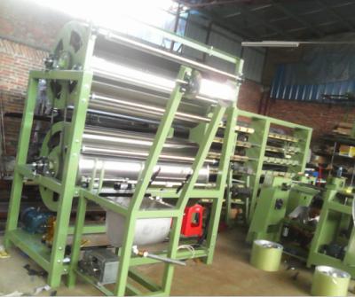 China top quality 2 cylinders finishing and starching machine electric heating  for zipper tape, ribbon lace,webbing sling for sale