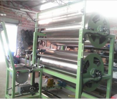China top quality 2 cylinders finishing and starching machine electric heating  for zipper tape, ribbon lace,webbing sling for sale