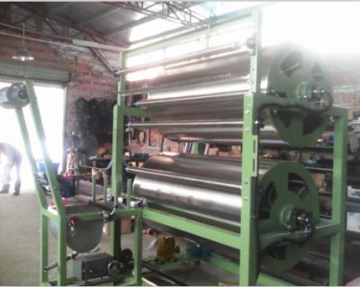 China top quality 2 cylinders finishing and starching machine electric heating  for zipper tape, ribbon lace,webbing sling for sale