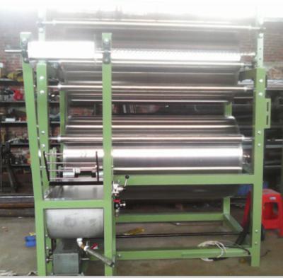 China top quality 2 cylinders finishing and starching machine electric heating  for zipper tape, ribbon lace,webbing sling for sale
