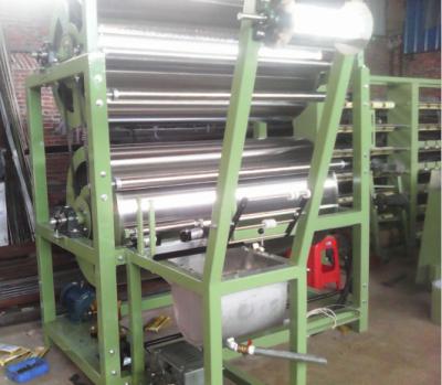 China top quality 2 cylinders finishing and starching machine electric heating  for zipper tape, ribbon lace,webbing sling for sale