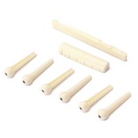 China Long Lasting Six String Bass Bridge Bovine Bone Bridge Pins Endpins Piezo Pickup Set for sale