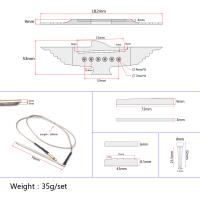 China Long Lasting Six String Bass Bridge Bovine Bone Bridge Pins Endpins Piezo Pickup Set for sale