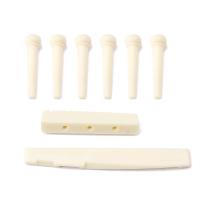 China Long Lasting Six String Bass Bridge Bovine Bone Bridge Pins Endpins Piezo Pickup Set for sale