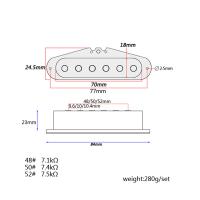 China Alnico 5 Humbucker Electric Guitar Humbucker Pickups Set with Neck Middle Bridge for ST GB Noiseless for sale