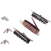 China Set Of Single Coil Pickup Set SSS For Fender Strat Style Guitar Copper Color With Transparent Cover for sale