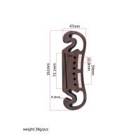China 10.8MM String Spacing Acoustic Guitar Bridge Blank Rosewood Plate Easy To Install for sale