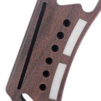 China 10.8MM String Spacing Acoustic Guitar Bridge Blank Rosewood Plate Easy To Install for sale