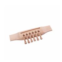 China Professional Maple Wood Acoustic Guitar Bridge Pins And Saddle 6 Pins for sale