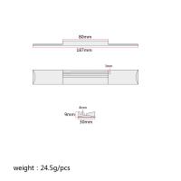 China Sturdy 80*3mm Slotted Guitar Bridge Replacement Burlywood Color for sale