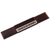China Sturdy 80*3mm Slotted Guitar Bridge Replacement Burlywood Color for sale
