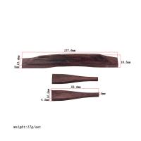 China Replacement Ebony Guitar Bridge Ukulele Slotted Bridge High Durability for sale