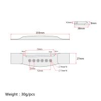 China Six String Acoustic Guitar Bridge Slotted 72*3mm For All Types Of Guitars for sale