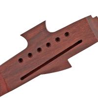 China Professional Brass 6 String Guitar Bridge Plate Replacement Burlywood Color for sale