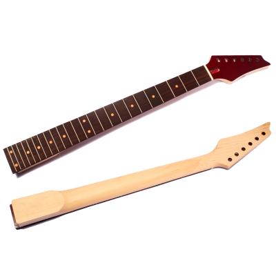 China 24 Fret Electric Guitar Neck for IBZ Parts Replacement Maple with Rosewood Fretboard for sale