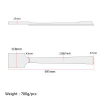 China Cigar Box Guitar Neck Maple Paddle Headstock 22 Fret For Electric Guitar Neck Rectangle headstock Black for sale