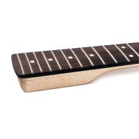 China Cigar Box Guitar Neck Maple Paddle Headstock 22 Fret For Electric Guitar Neck Rectangle headstock Black for sale