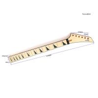 China 24fret 25.5inch Replacement Guitar Neck Shark Fin Jackson DIY Reversed Head Left Right Hand for sale