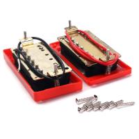 China Humbucker Double Coil Pickups Guitar Pickup Set Ceramic Wax Basin LP Standard with Zebra Cover for sale