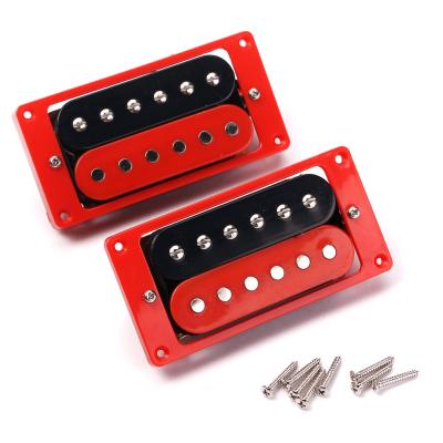 China Humbucker Double Coil Pickups Guitar Pickup Set Ceramic Wax Basin LP Standard with Zebra Cover for sale