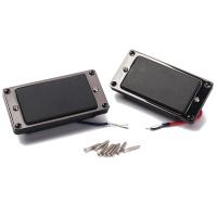 China Double Coil Pickups Humbucker Ceramic Magnet Metal Guitar Pickup Set Classic Warm Sound Tone Black Color for sale