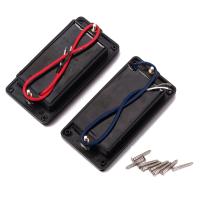 China Double Coil Pickups Humbucker Ceramic Magnet Metal Guitar Pickup Set Classic Warm Sound Tone Black Color for sale