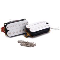 China Zebra Tone Warm Humbucker Pickup Set with Adjustable Pole Spacing for Guitar Tone Enhancement for sale